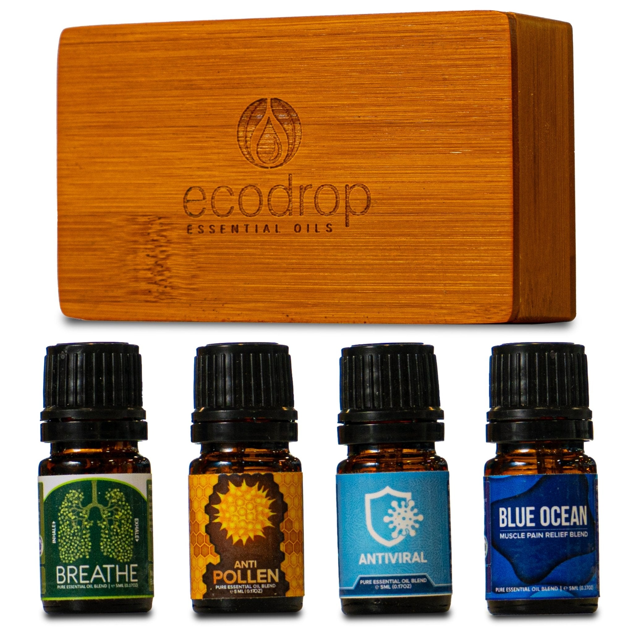 Therapeutic Essential Oil Blend Collection 4 x 5ml | Ecodrop